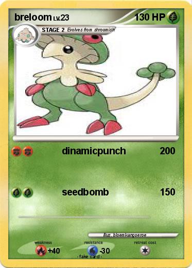 Pokémon breloom 31 31 - dinamicpunch - My Pokemon Card