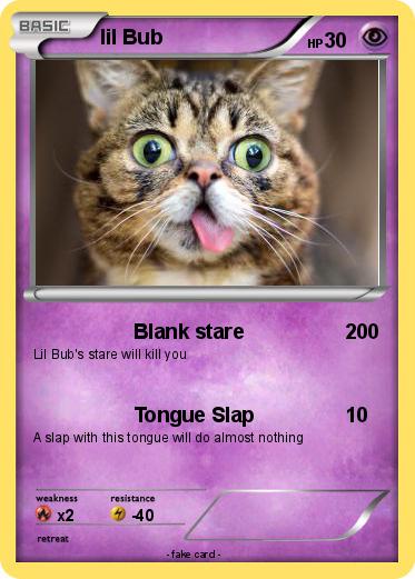 Pokémon lil Bub 38 38 - Blank stare - My Pokemon Card