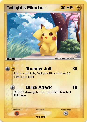 Pokémon Twilight s Pikachu - Thunder Jolt - My Pokemon Card