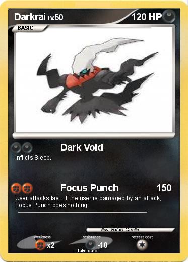 Pokémon Darkrai 2525 2525 - Dark Void - My Pokemon Card