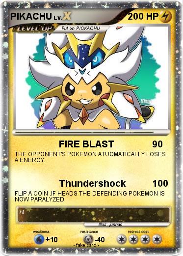 Pokémon PIKACHU 18681 18681 - FIRE BLAST - My Pokemon Card