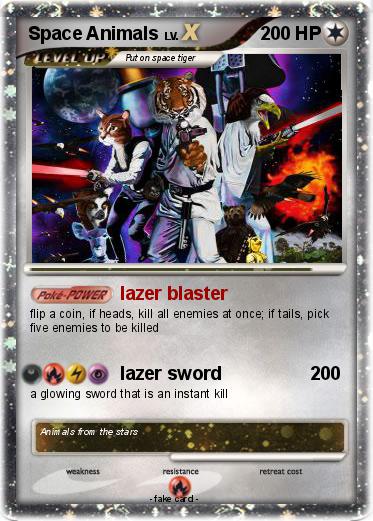 Pokémon Space Animals 2 2 - lazer blaster - My Pokemon Card