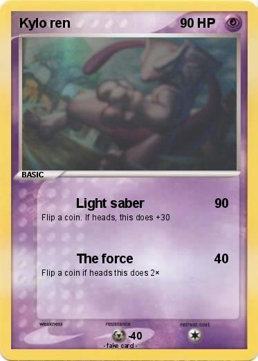 Pokémon Kylo ren 304 304 - Light saber - My Pokemon Card
