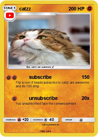 Pokémon catzz - subscribe - My Pokemon Card