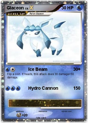 Pokémon Glaceon 259 259 - Ice Beam - My Pokemon Card