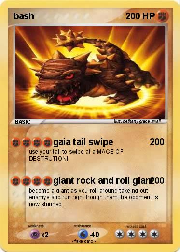 Pokémon bash 111 111 - gaia tail swipe - My Pokemon Card