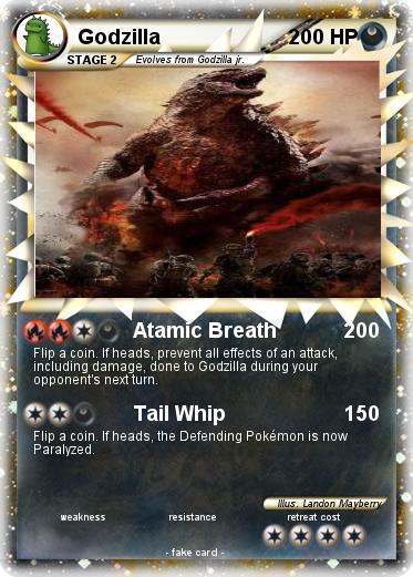 Pokémon Godzilla 2683 2683 - Atamic Breath - My Pokemon Card