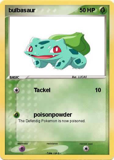 Pokémon bulbasaur 946 946 - Tackel - My Pokemon Card
