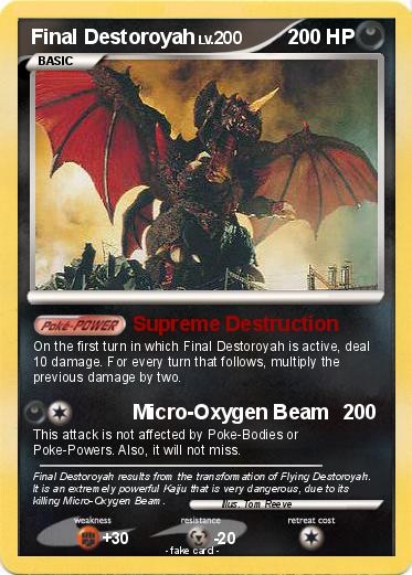 Pokémon Final Destoroyah - Supreme Destruction - My Pokemon Card