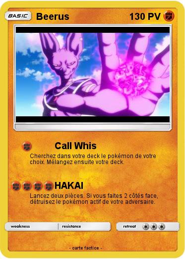Pokémon Beerus 59 59 - Call Whis - Ma carte Pokémon