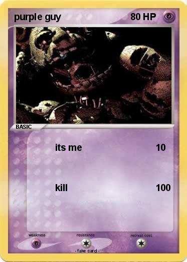 Pokémon purple guy 134 134 - its me - My Pokemon Card