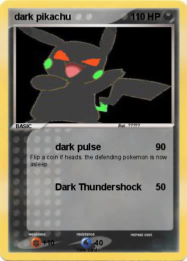 Pokémon dark pikachu 930 930 - dark pulse - My Pokemon Card