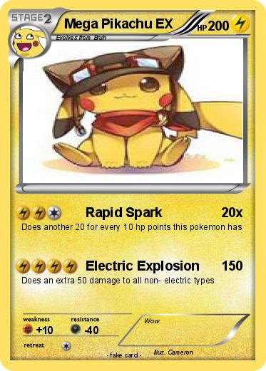 Pokémon Mega Pikachu EX 86 86 - Rapid Spark - My Pokemon Card