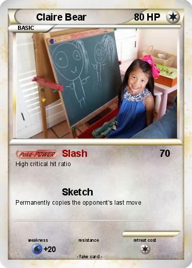 Pokémon Claire Bear 5 5 - Slash - My Pokemon Card