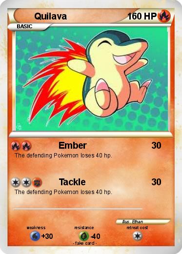 Pokémon Quilava 143 143 - Ember - My Pokemon Card
