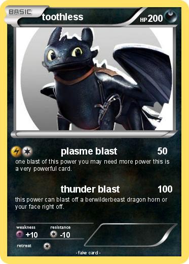Pokémon toothless 755 755 - plasme blast - My Pokemon Card