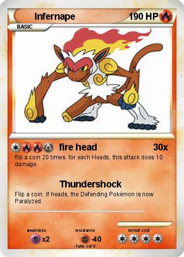 Pokémon Infernape 1626 1626 - fire head - My Pokemon Card