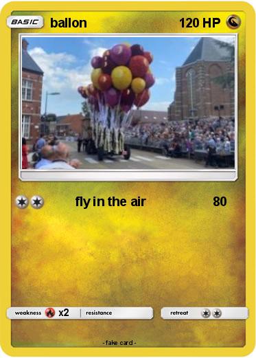 Pokémon ballon 255 255 - fly in the air - My Pokemon Card