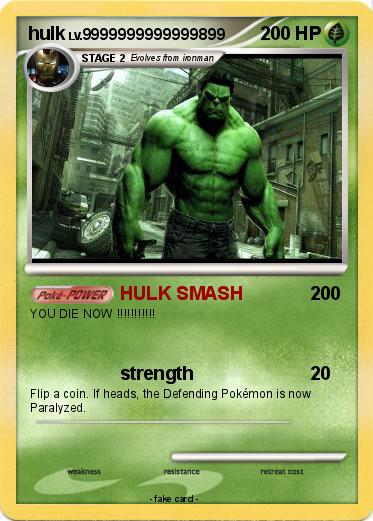 Pokémon hulk 872 872 - HULK SMASH - My Pokemon Card