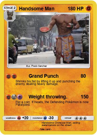 Pokémon Handsome Man 3 3 - Grand Punch - My Pokemon Card
