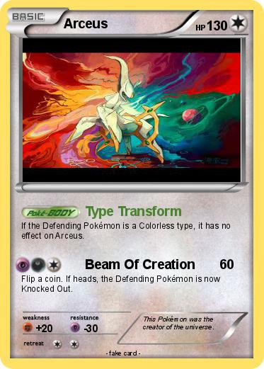 Pokémon Arceus 9206 9206 - Type Transform - My Pokemon Card