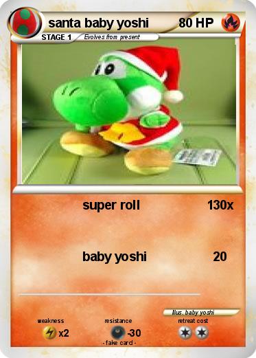 Pokémon santa baby yoshi - super roll 1 - My Pokemon Card