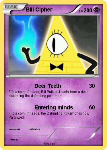 Pokémon Bill Cipher 20 20 - Deer Teeth - My Pokemon Card