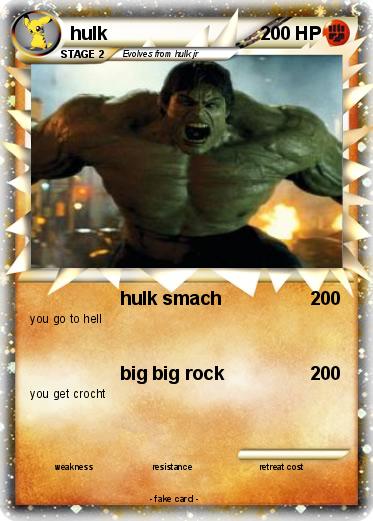Pokémon hulk 446 446 - hulk smach - My Pokemon Card