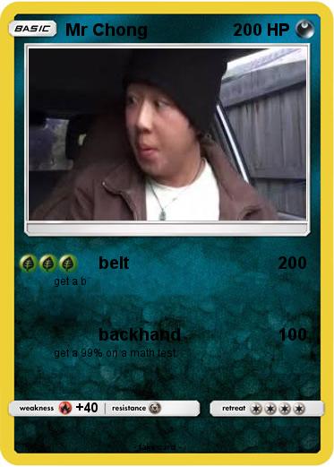 Pokémon Mr Chong 1 1 - belt - My Pokemon Card