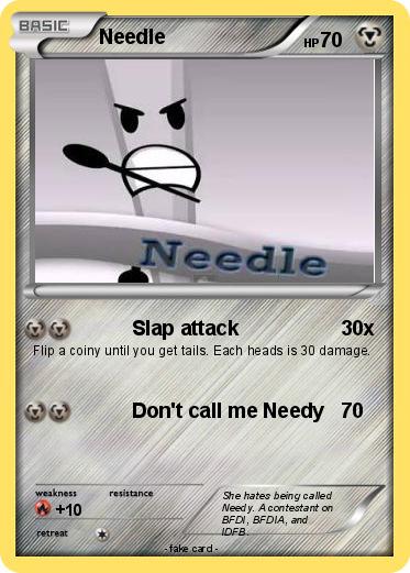 Pokémon Needle 41 41 - Slap attack - My Pokemon Card