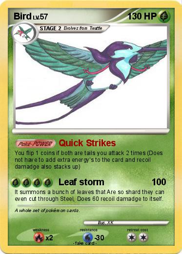 Pokémon Bird 282 282 - Quick Strikes - My Pokemon Card