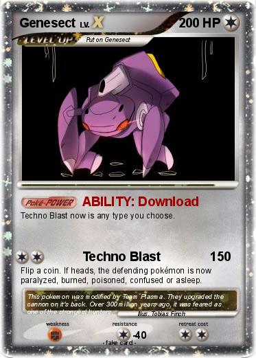 Pokémon Genesect 241 241 - ABILITY: Download - My Pokemon Card