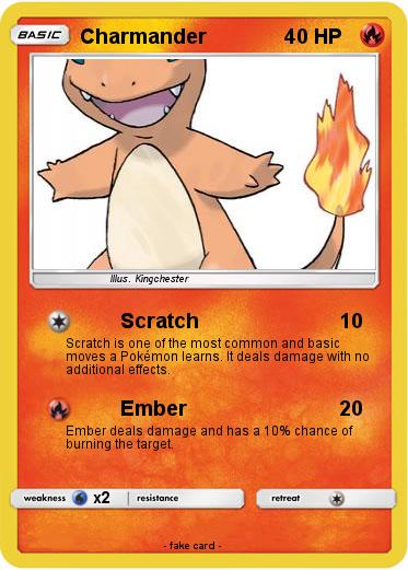 Pokémon Charmander 2279 2279 - Scratch - My Pokemon Card