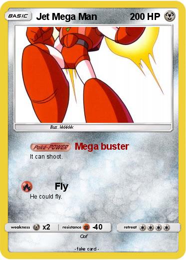 Pokémon Jet Mega Man - Mega buster - My Pokemon Card