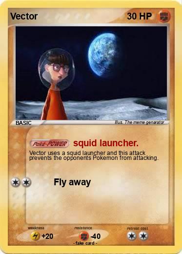 Pokémon Vector 323 323 - squid launcher. - My Pokemon Card