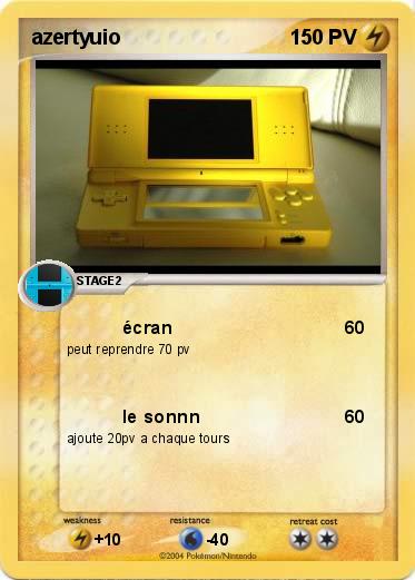 Pokémon azerty 14 14 - écran - Ma carte Pokémon