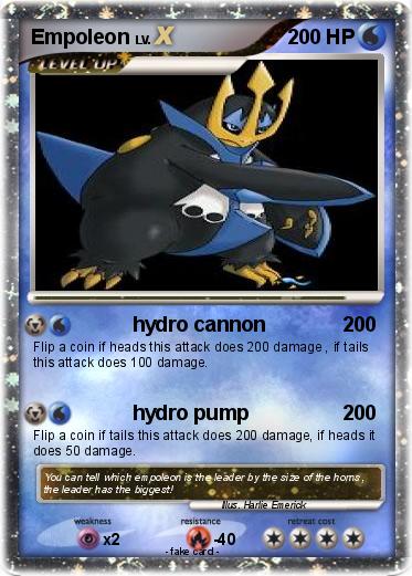 Pokémon Empoleon 572 572 - hydro cannon - My Pokemon Card