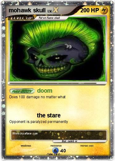 Pokémon mohawk skull 1 1 - doom - My Pokemon Card
