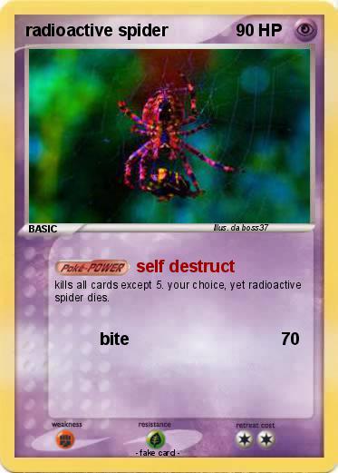 Pokémon radioactive spider - self destruct - My Pokemon Card