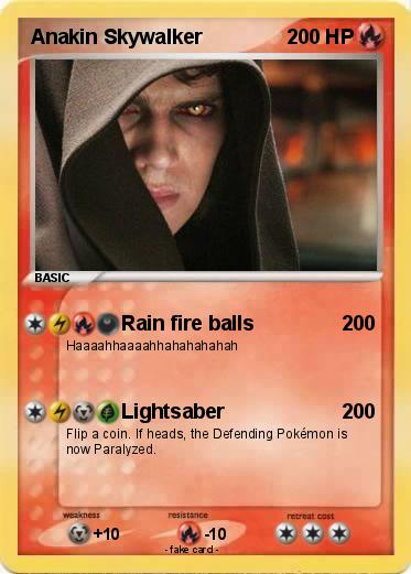 Pokémon Anakin Skywalker 342 342 - Rain fire balls - My Pokemon Card