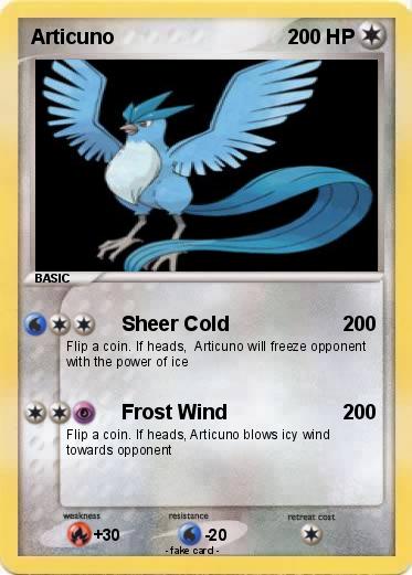 Pokémon Articuno 523 523 - Sheer Cold - My Pokemon Card