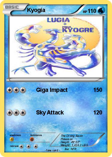 Pokémon Kyogia 1 1 - Giga Impact - My Pokemon Card