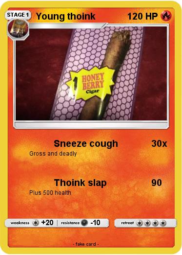 Pokémon Young thoink - Sneeze cough - My Pokemon Card