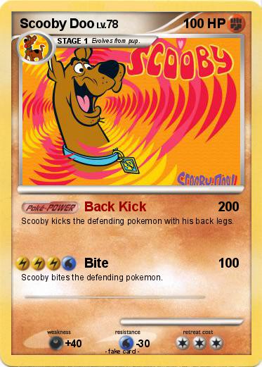 Pokémon Scooby Doo 142 142 - Back Kick - My Pokemon Card