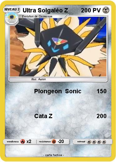 Pokémon Ultra Solgaleo Z - Plongeon Sonic - Ma carte Pokémon