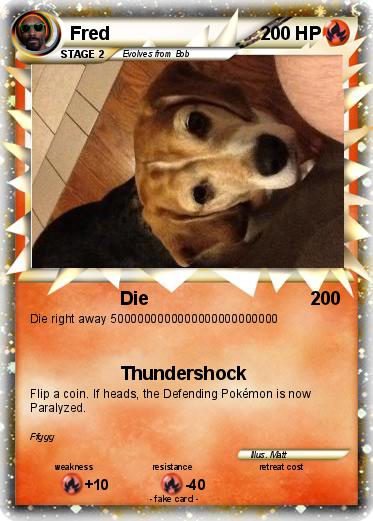 Pokémon Fred 765 765 - Die - My Pokemon Card