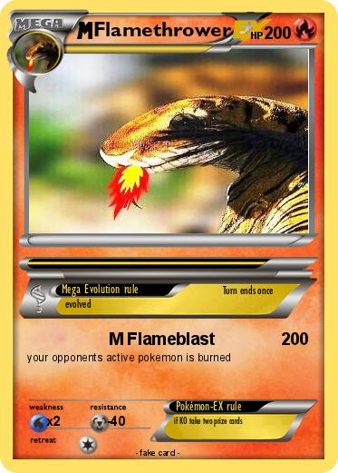 Pokémon Flamethrower 83 83 - M Flameblast - My Pokemon Card