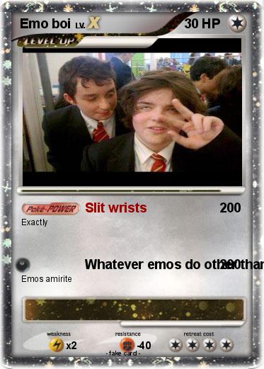 Pokémon Emo boi - Slit wrists - My Pokemon Card