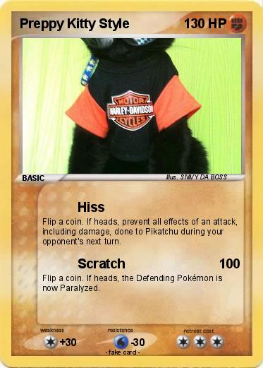 Pokémon Preppy Kitty Style - Hiss - My Pokemon Card