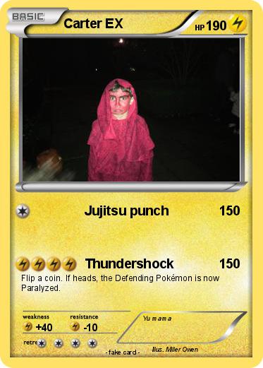 Pokémon Carter EX 9 9 - Jujitsu punch - My Pokemon Card